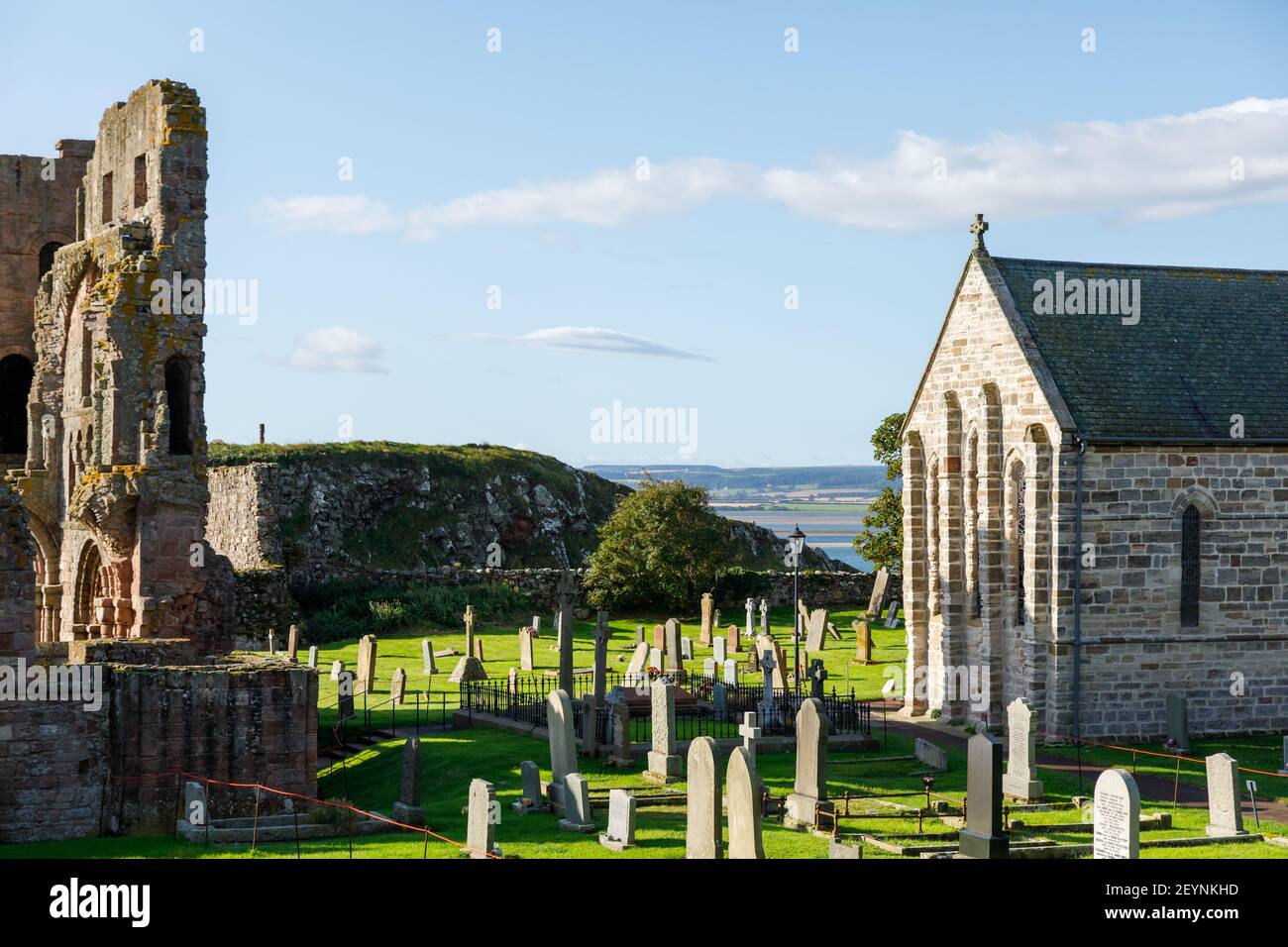 Holy island lindisfarne priory hi-res stock photography and images - Alamy