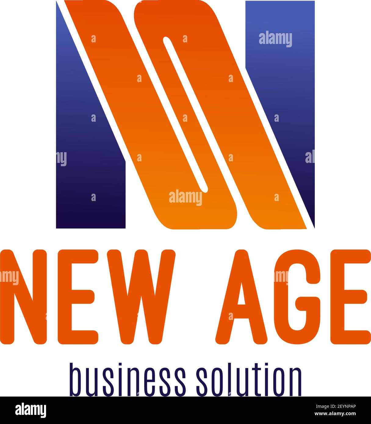 New age business solution vector sign isolated on a white background ...