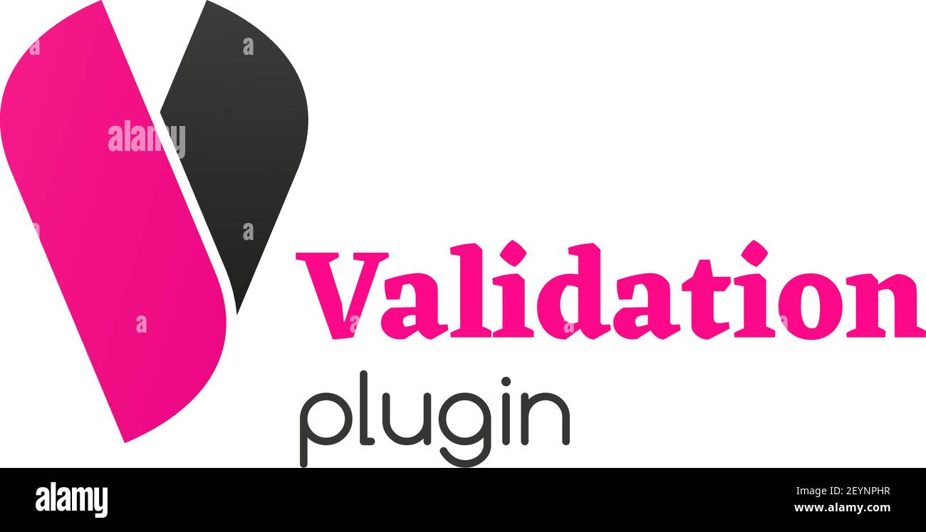 Validation plugin vector icon isolated on a white background. Creative ...