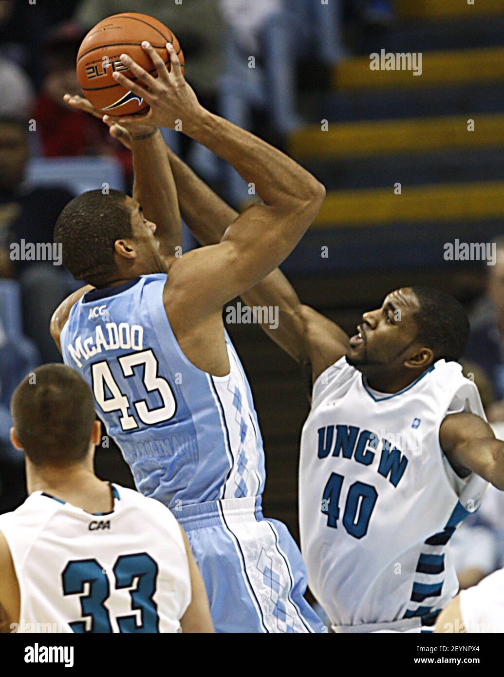 North Carolina Tar Heels' forward James Michael McAdoo (43) shoots over ...