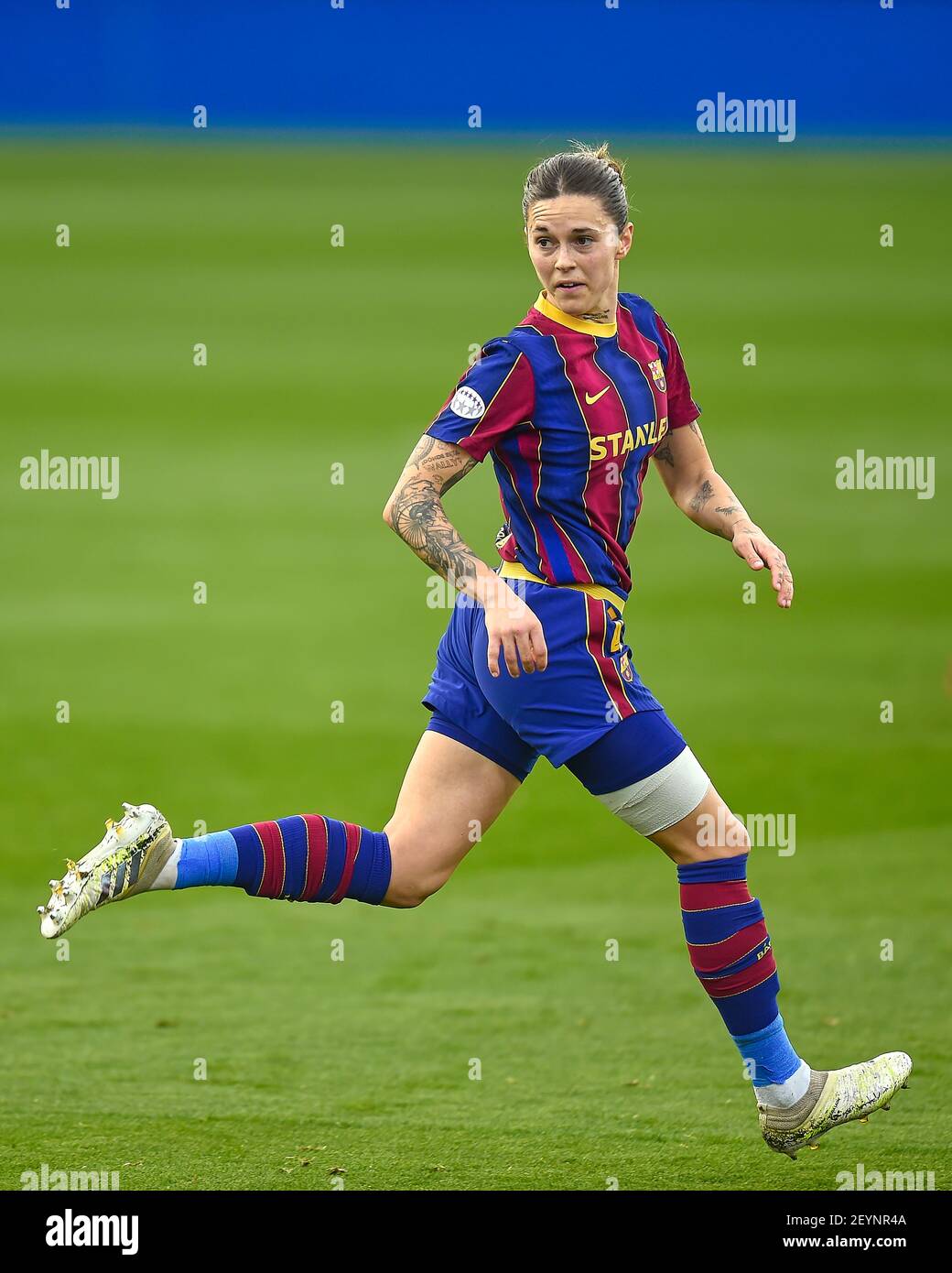 Mapy Leon of FC Barcelona during the Women's Champions League match ...