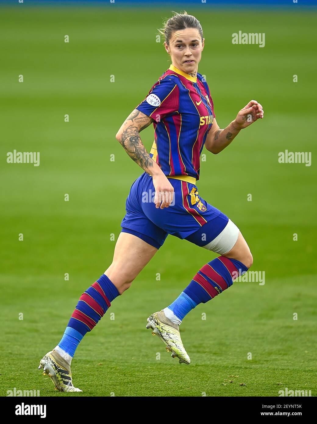 Mapy Leon of FC Barcelona during the Women's Champions League match ...