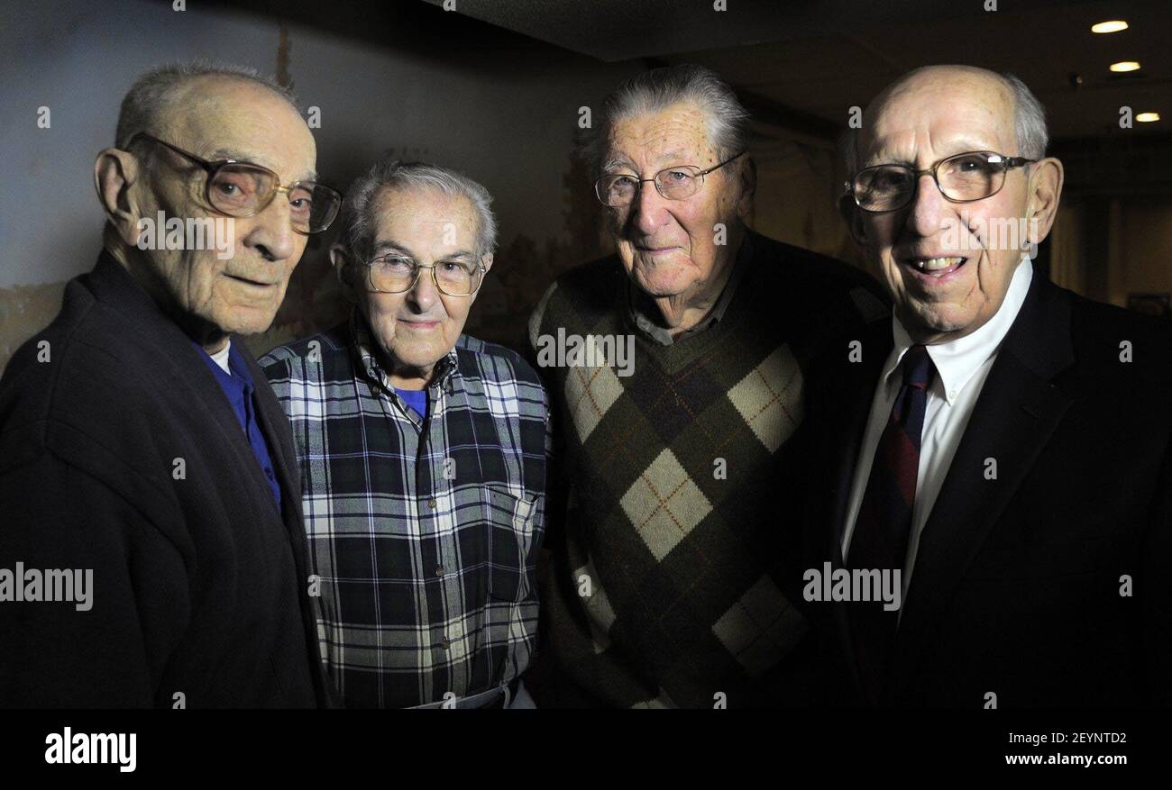 World War II veterans Michael J. Romanelli, from left, George E. Turner ...