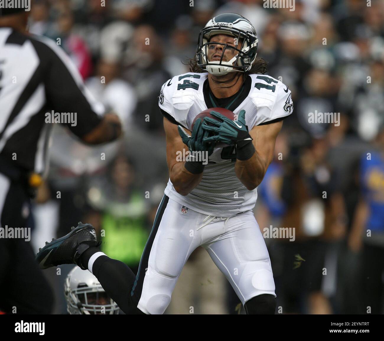 The Philadelphia Eagles' Riley Cooper (14) catches a pass for a ...