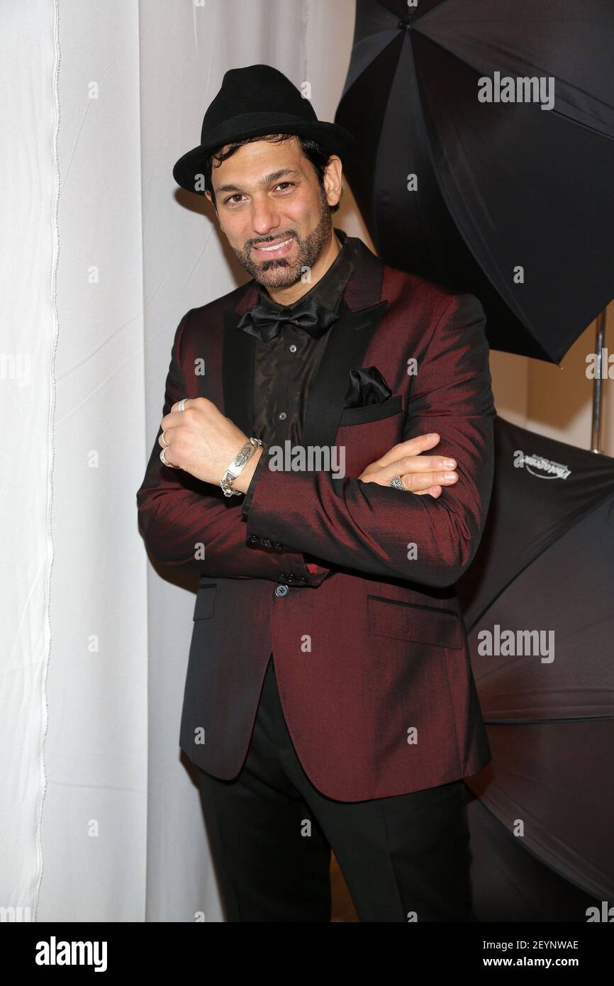 Leonardo Rocco is seen backstage during the Miami Hair Beauty & Fashion ...