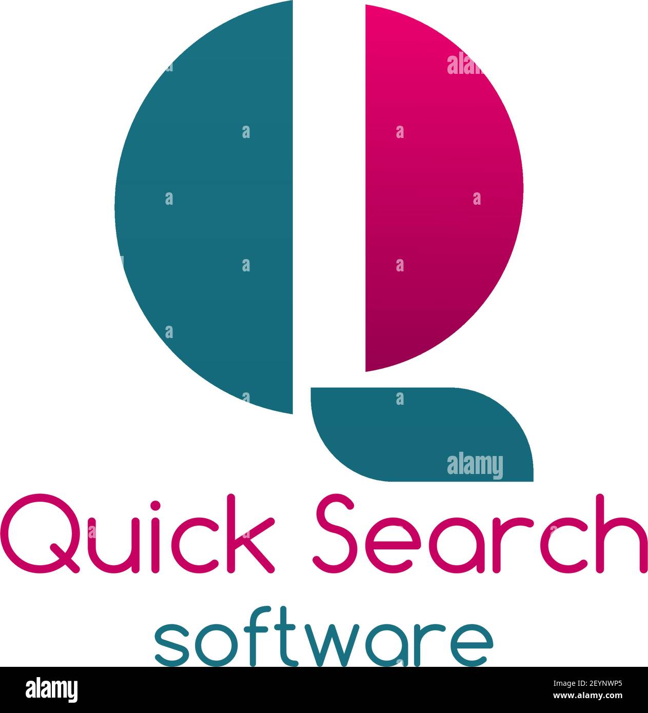 Quick search software vector icon isolated on a white background ...