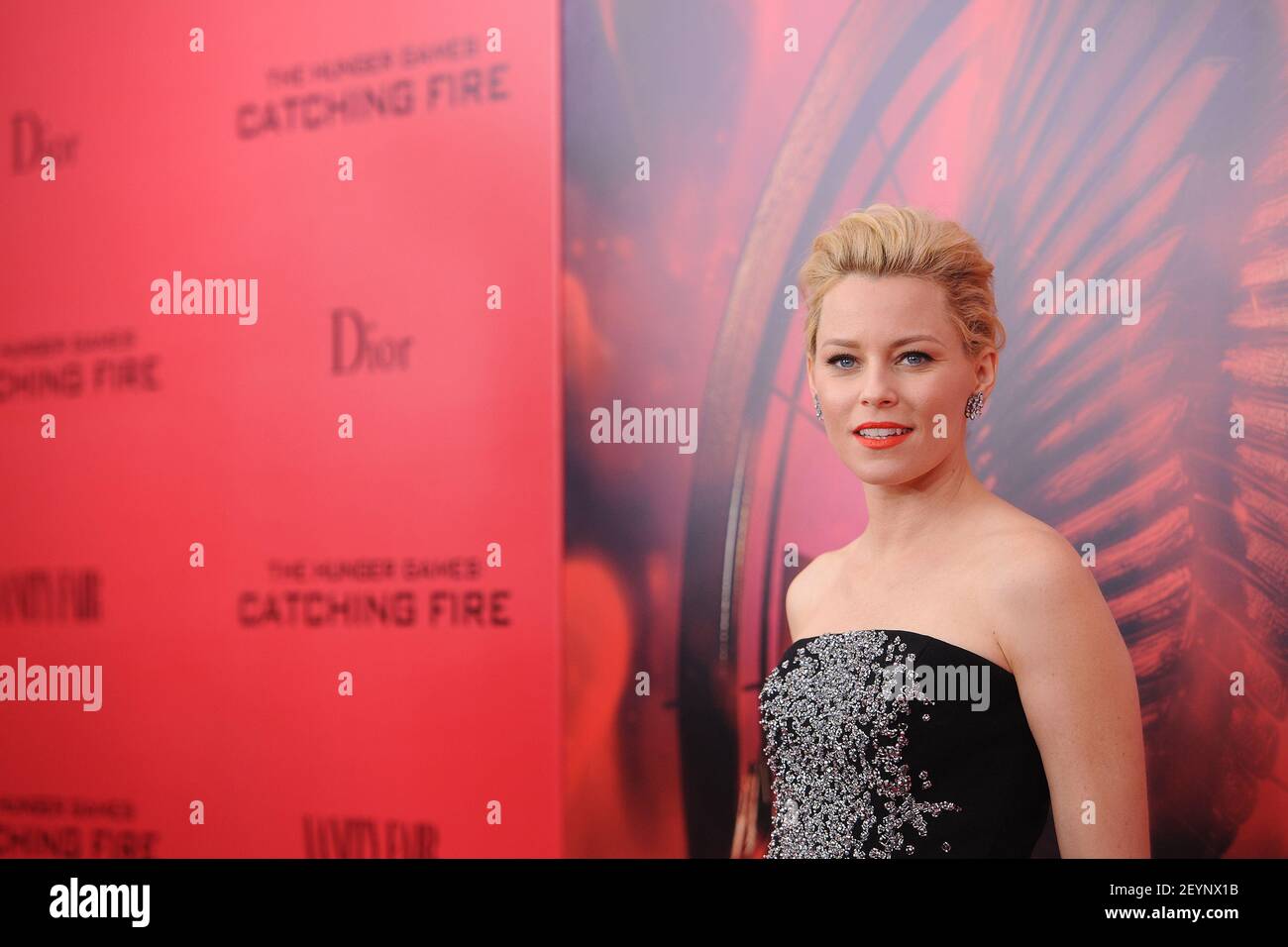 Actress Elizabeth Banks attends the special screening of 'The Hunger ...