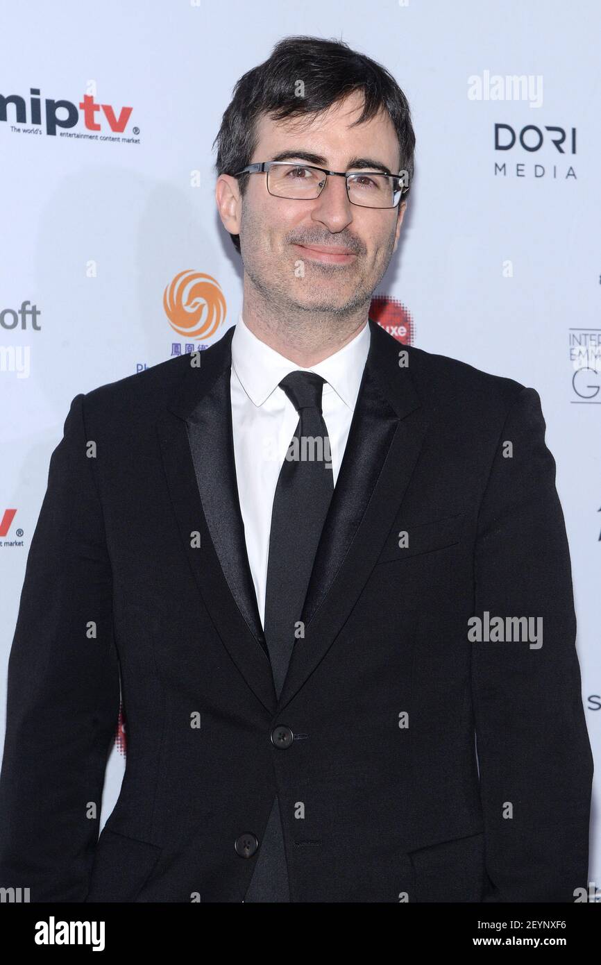 Host John Oliver attends the 41st International Emmy Awards at the ...