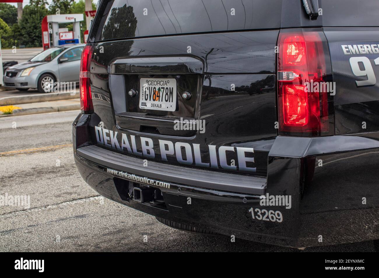 Decatur, Ga / USA - 07 07 20: Back of a Dekalb police vehicle Stock ...