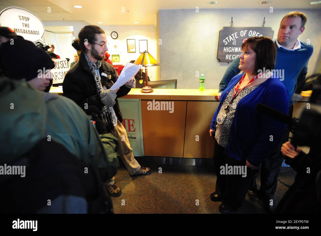 A letter was read out to ODOT calling for an end to the tar sands ...
