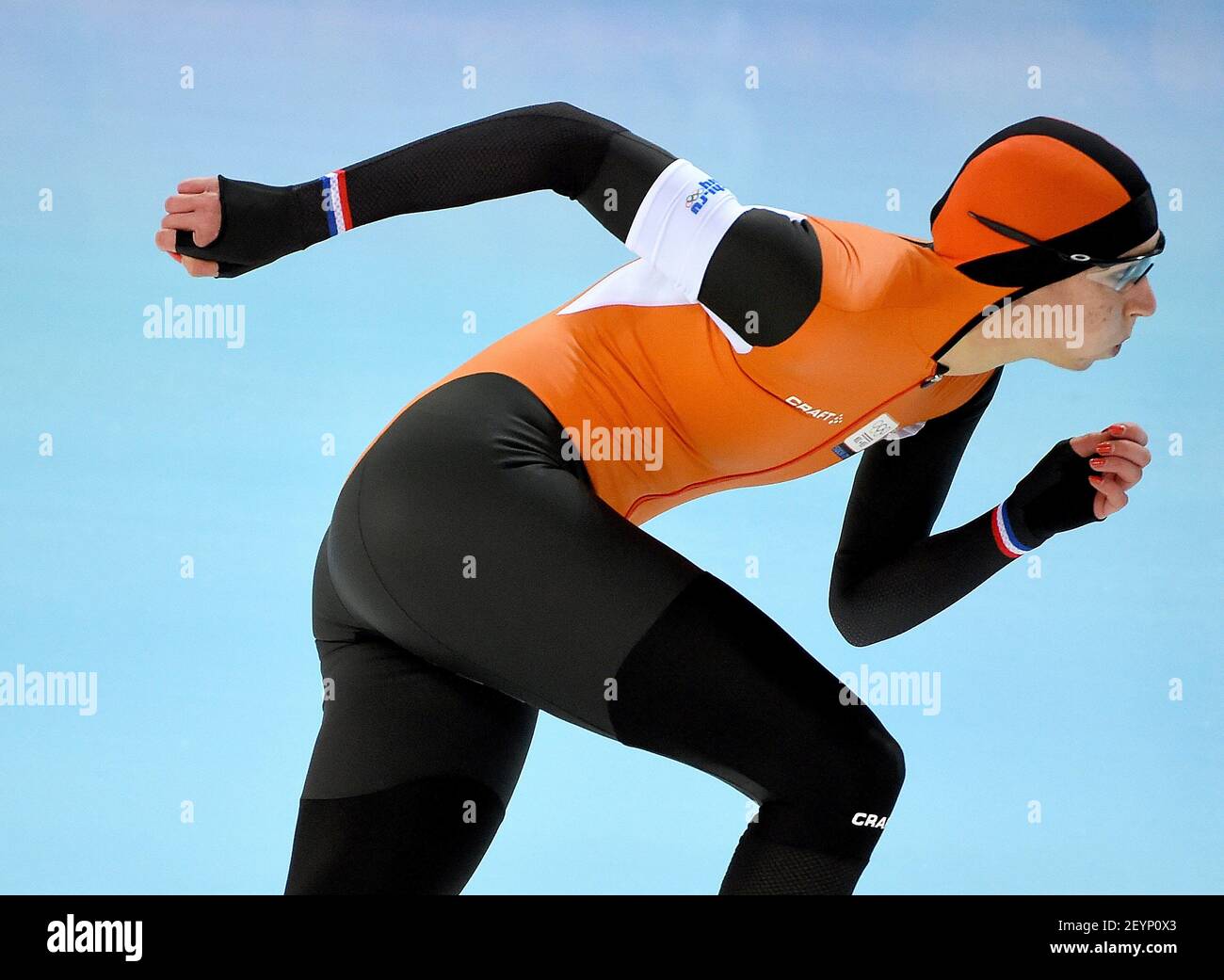 Netherland's Margot Boer competes during the Ladies 500 meter speed ...