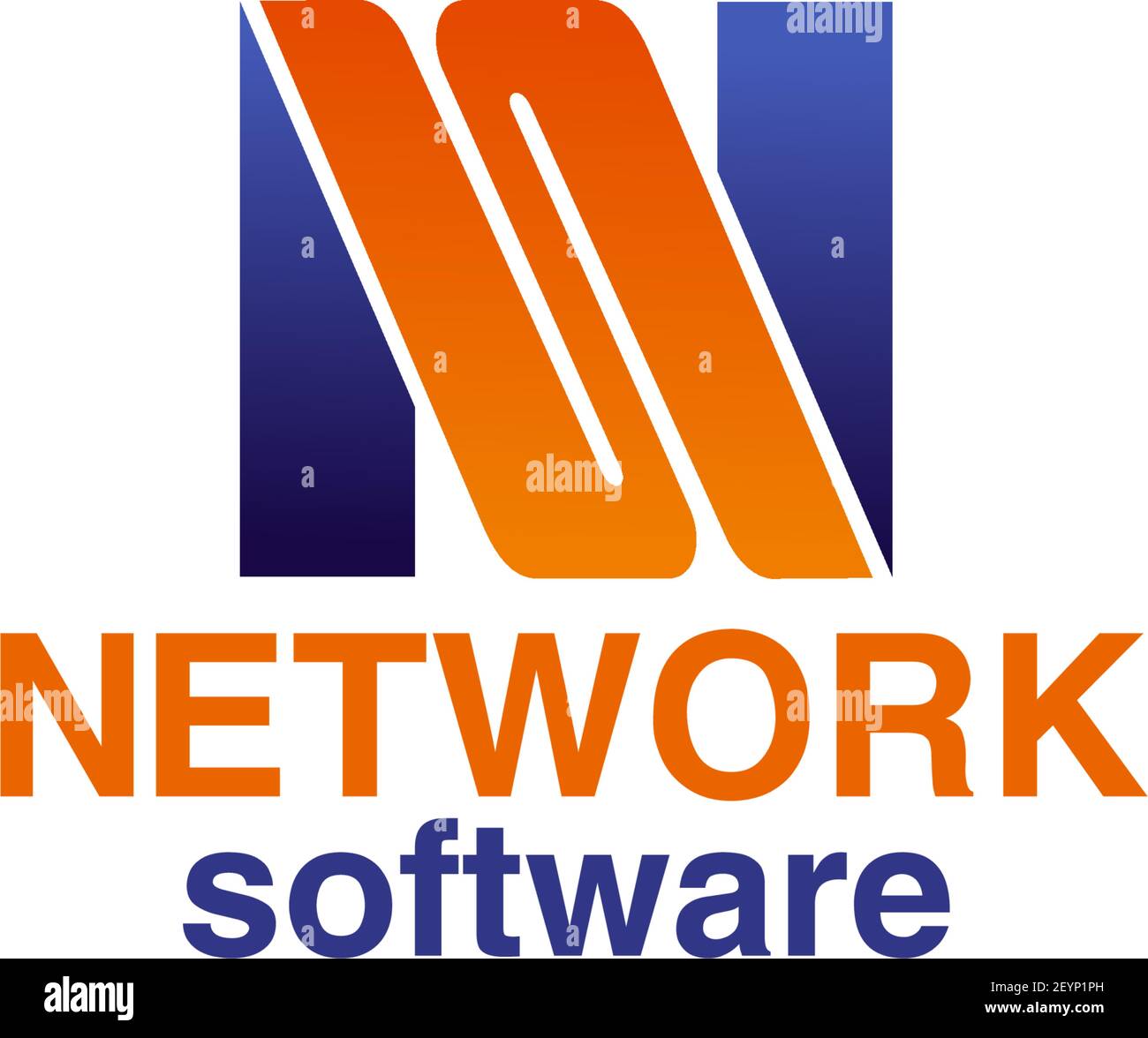 Network software concept vector icon isolated on a white background ...
