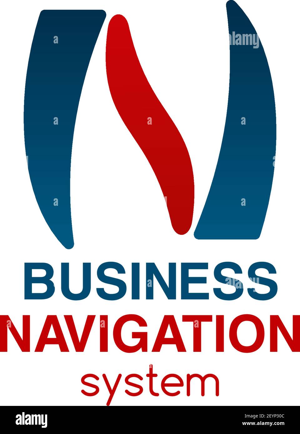 Business navigation system vector icon isolated on a white background ...