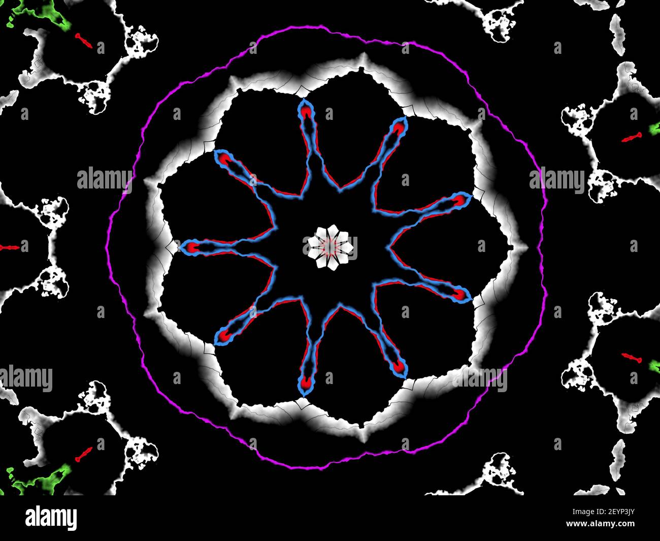 Pattern design made with the help of graphics editing and formatting ...