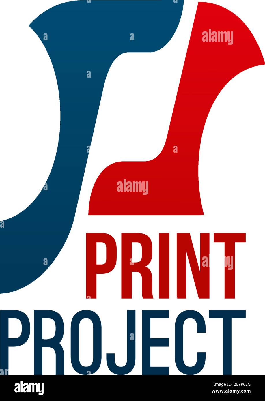 Print project vector sign isolated on a white background. Creative ...
