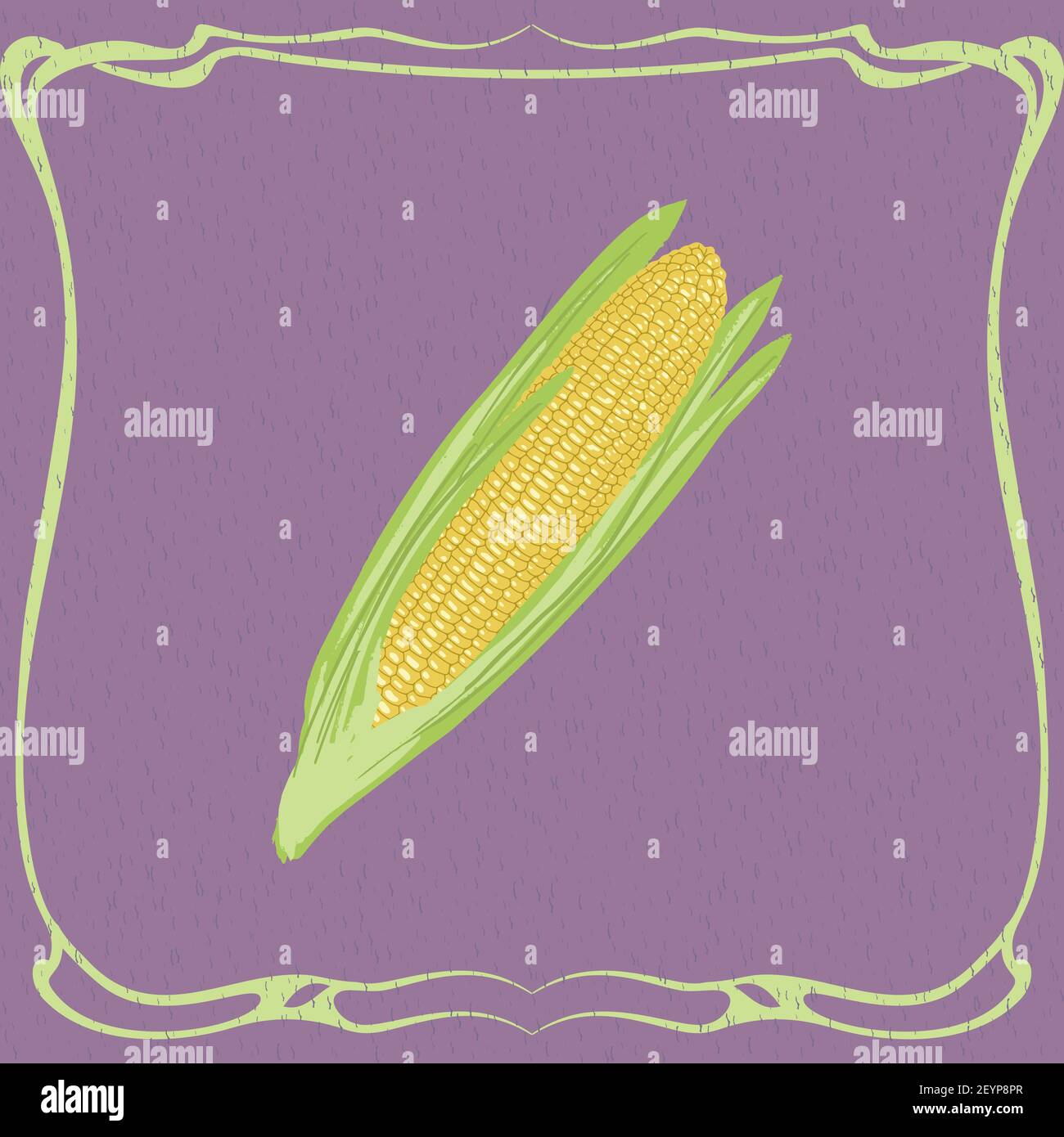 Maize in the garden Stock Vector Images - Alamy