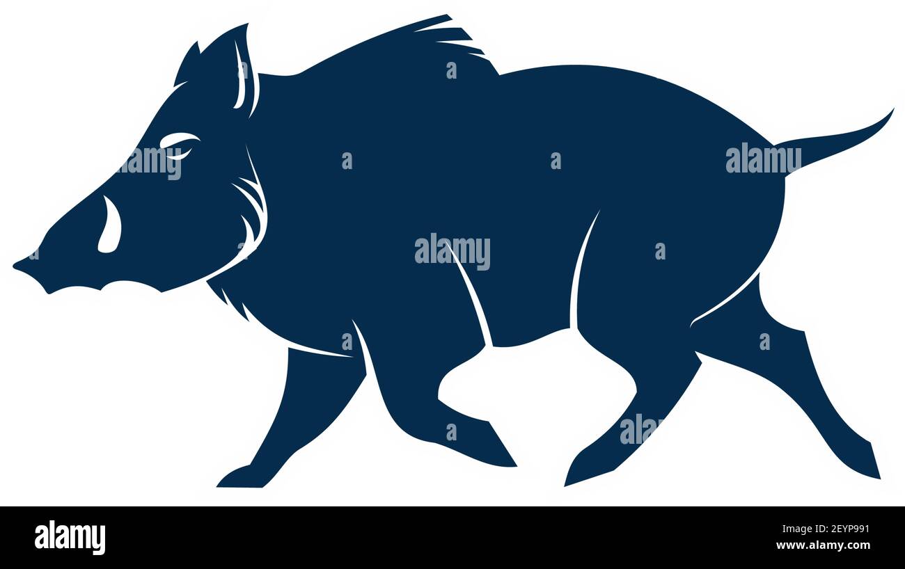 Wild pig tusks Stock Vector Images - Alamy