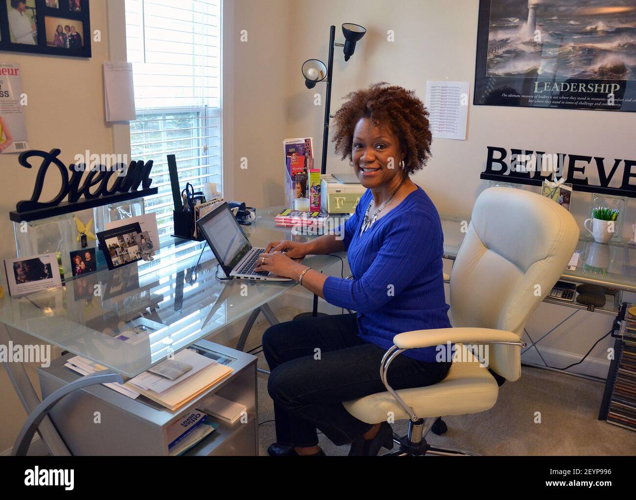 Bluffton author Rhonda Mincey is shown January 22, 2013, at her home in ...