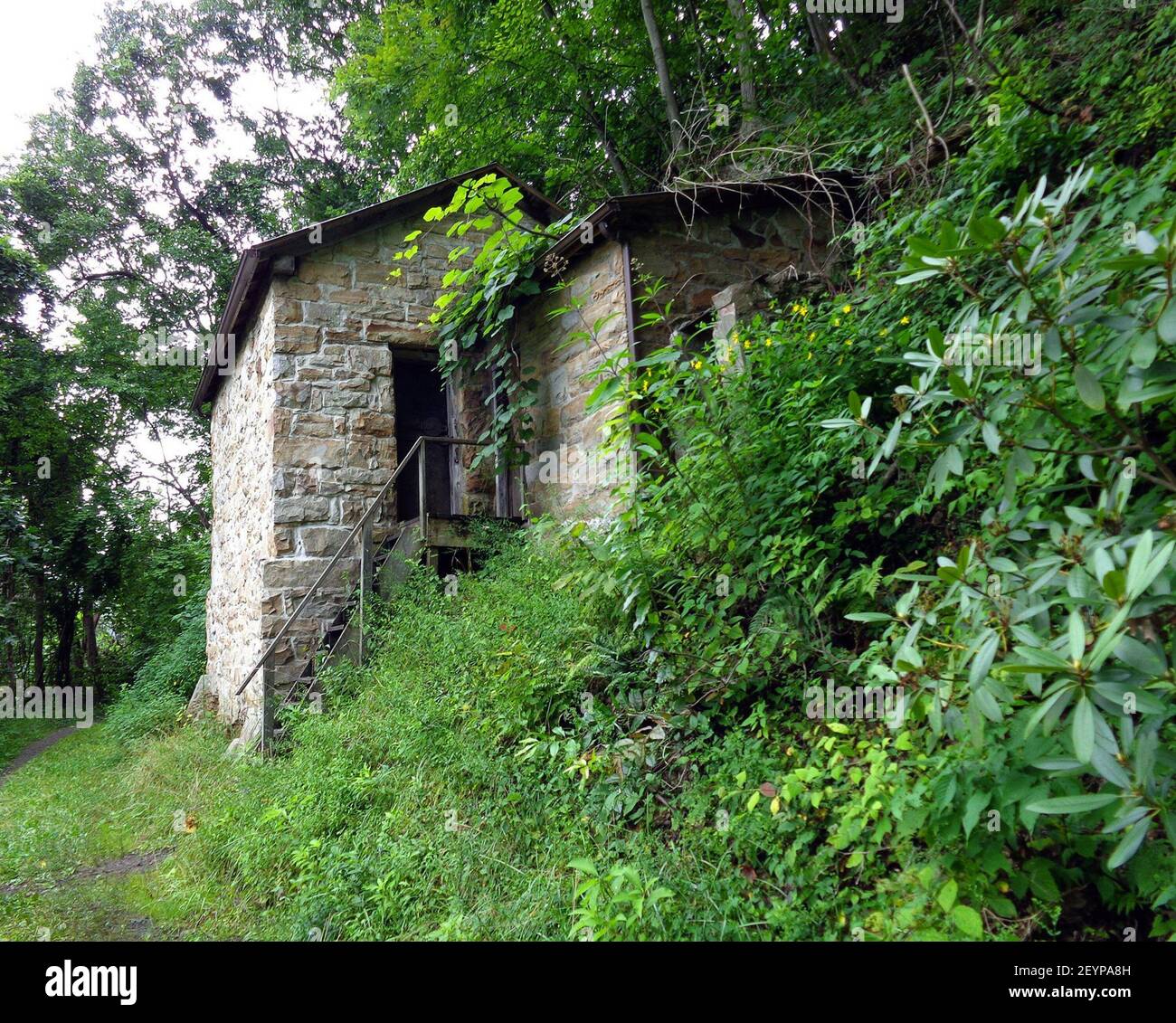 The old powder house at Kaymoor measures 20 feet by 19 feet with one ...