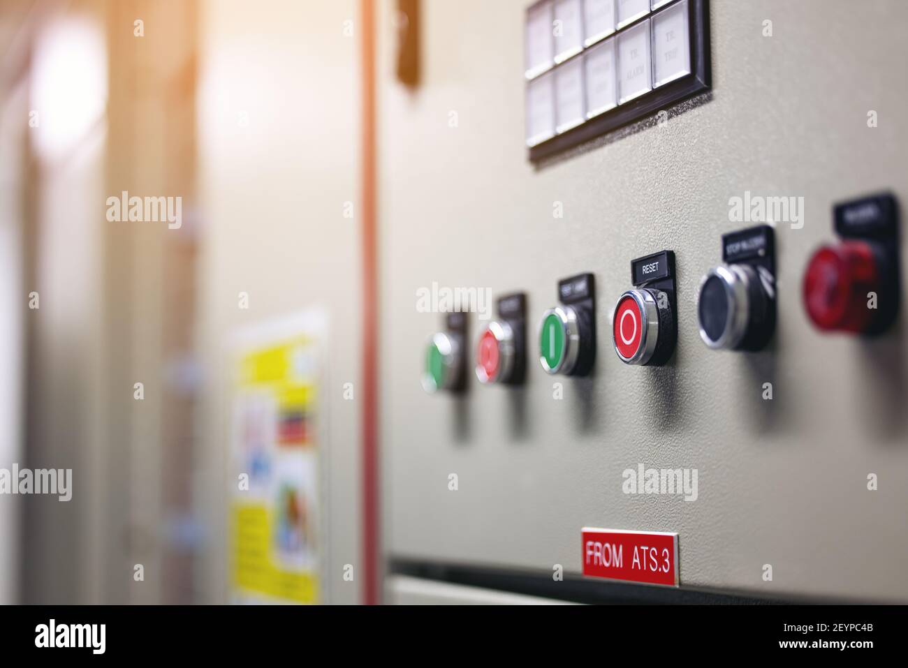 Switch on the power button on the bottom hi-res stock photography and ...