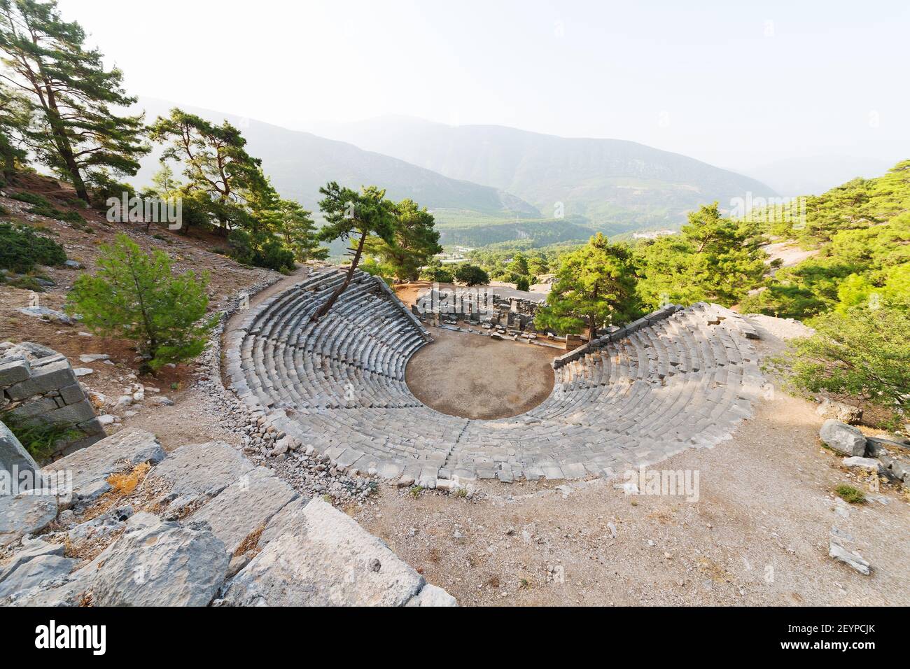 Ruins stone antalya arykanda turkey Stock Photo - Alamy