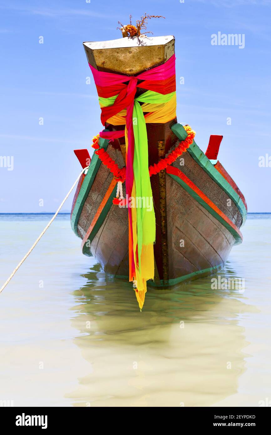 Kho bay isle pirogue in thailand asia and south china sea Stock Photo ...