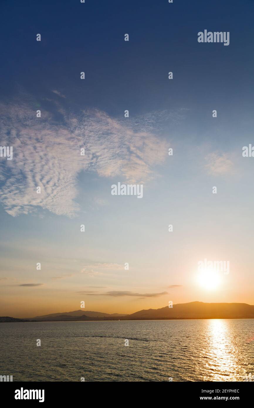 Mediterranean sunset and the sky Stock Photo - Alamy