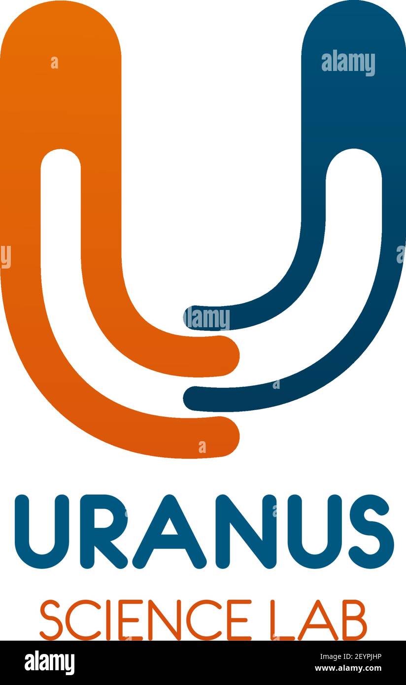 Science icon for research laboratory business identity template. Orange ...