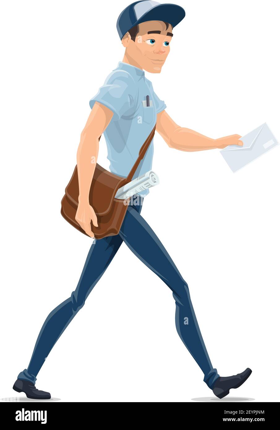 Postman Delivering Letter High Resolution Stock Photography and Images ...