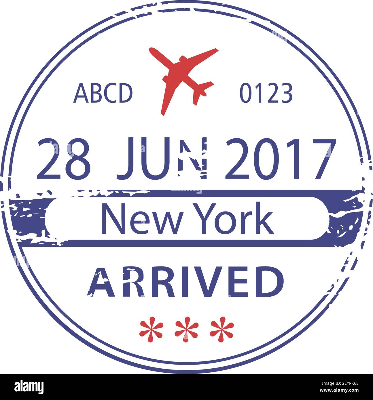 Visa stamp usa Stock Vector Images - Alamy