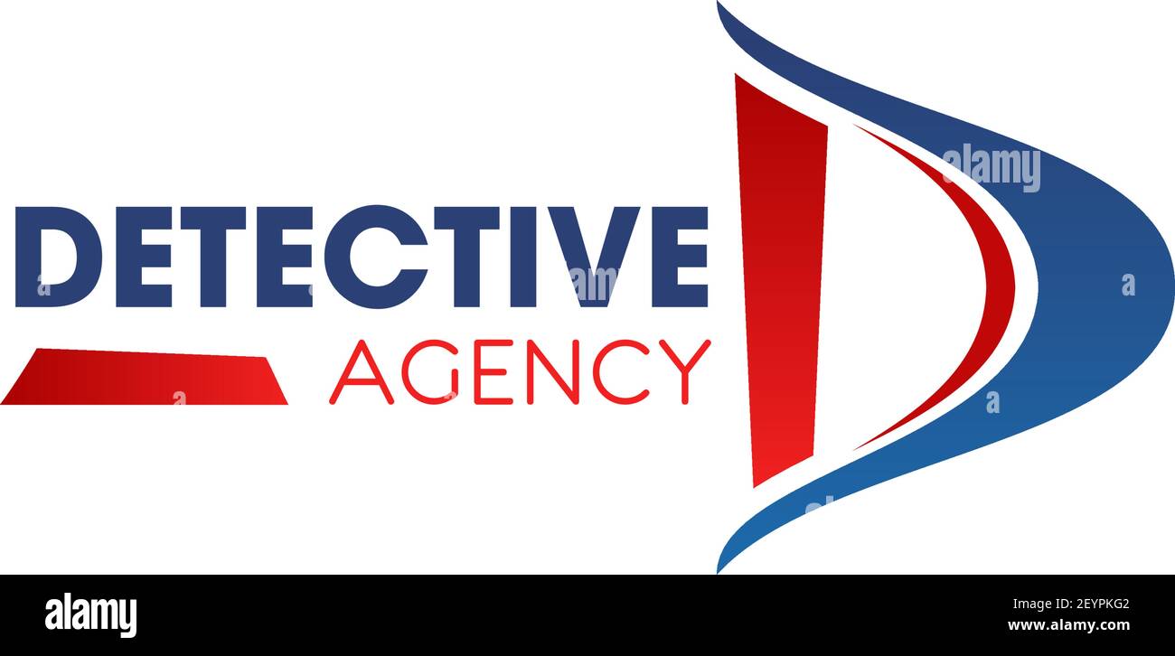 Detective agency D letter icon for investigation and police private ...