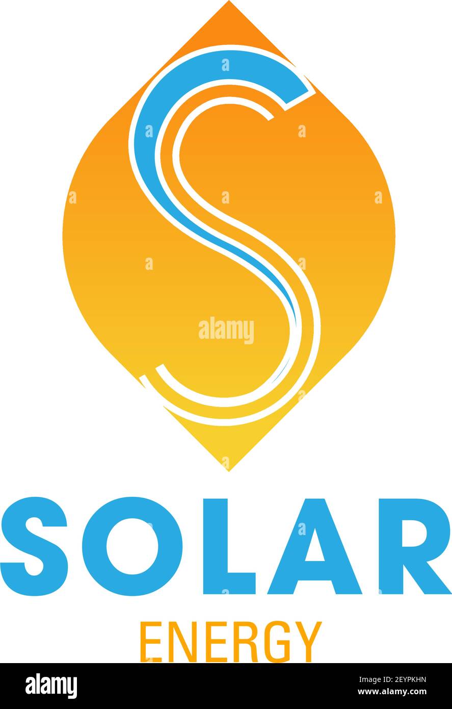 Solar Energy icon for eco business corporate identity template. Sun ...