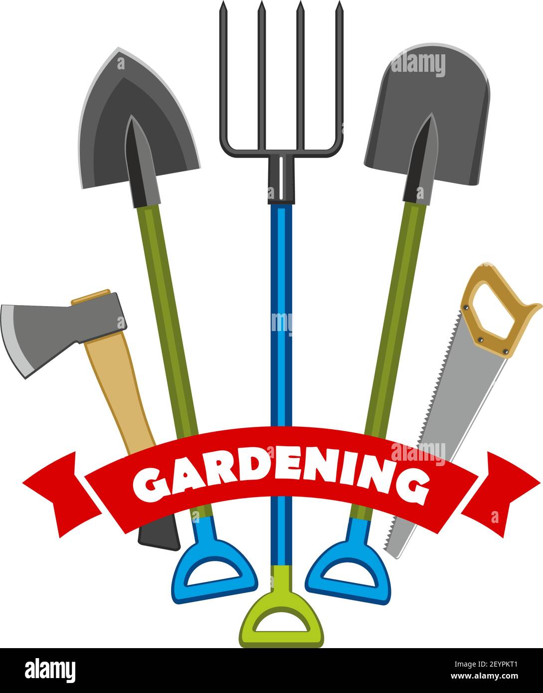 Garden forks drawing Stock Vector Images - Alamy