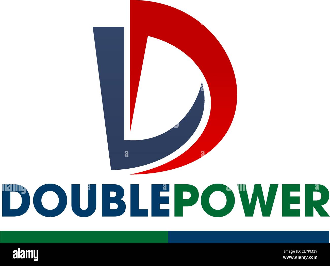 Power production or electricity energy company icon of D letter. Vector ...