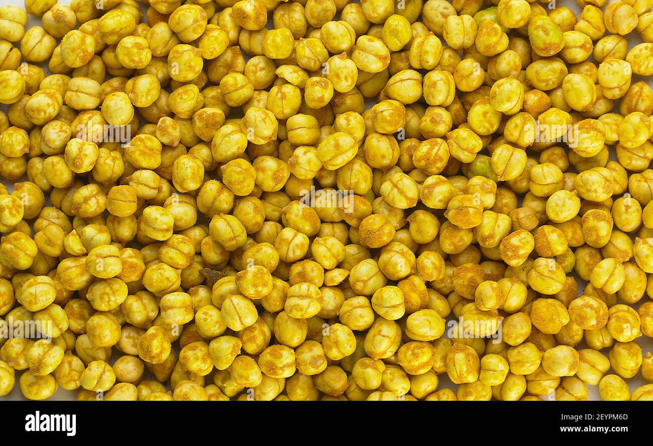 Crunchy Roasted chana spread on a surface Stock Photo - Alamy