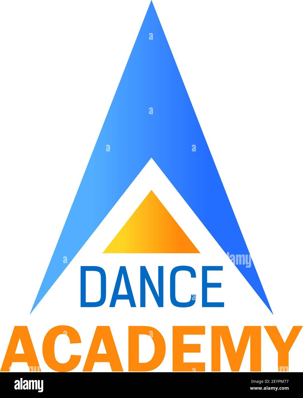 Dance Academy icon for ballet studio or sport school branding design ...