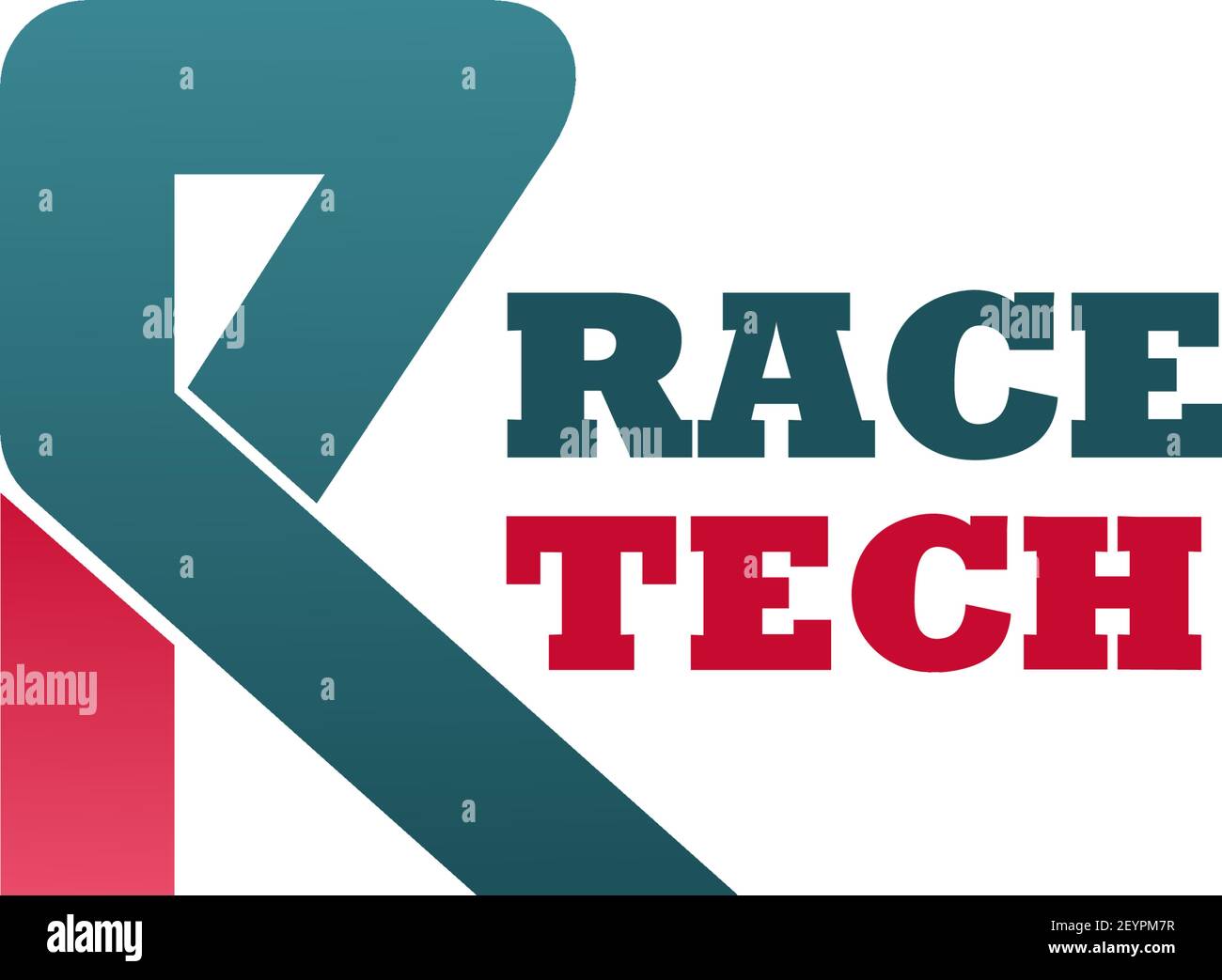 Race tech icon of R letter icon for automotive industry or car ...