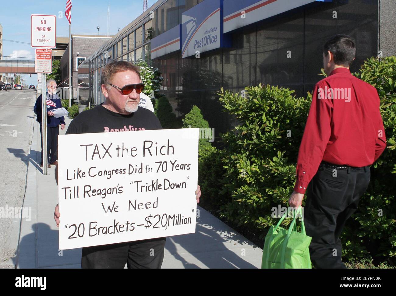 This 2012 file photo shows James Hodgkinson of Belleville protesting ...