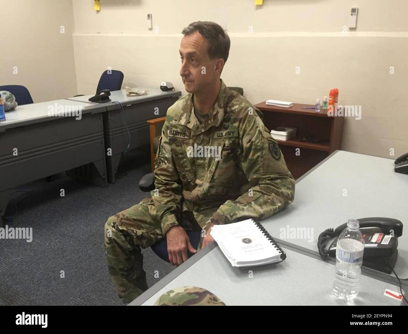 Army Brig. Gen. Mark Martins, chief war crimes prosecutor, briefs ...