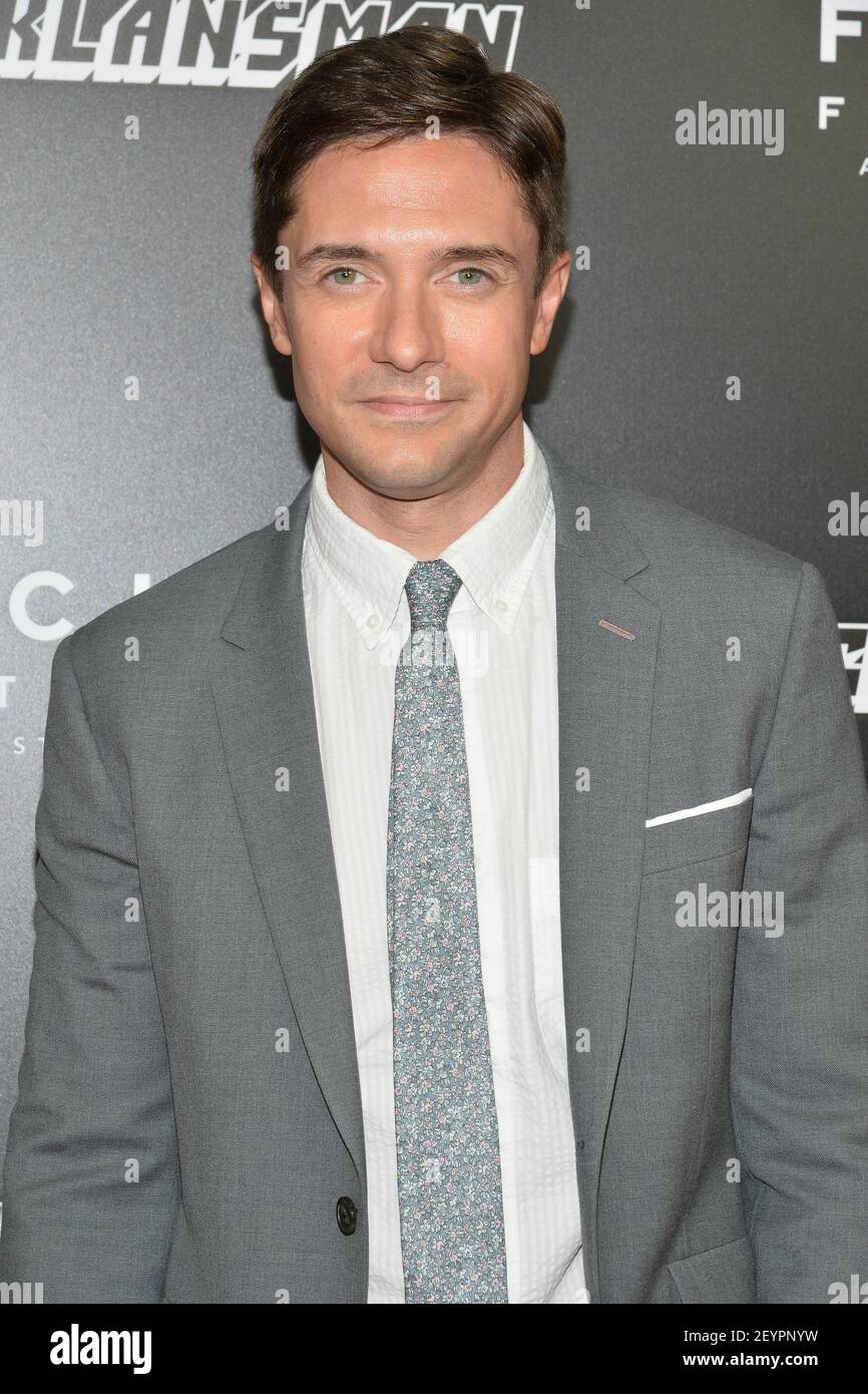 Topher Grace attends the 'BlacKkKlansman' New York Premiere at BAM ...