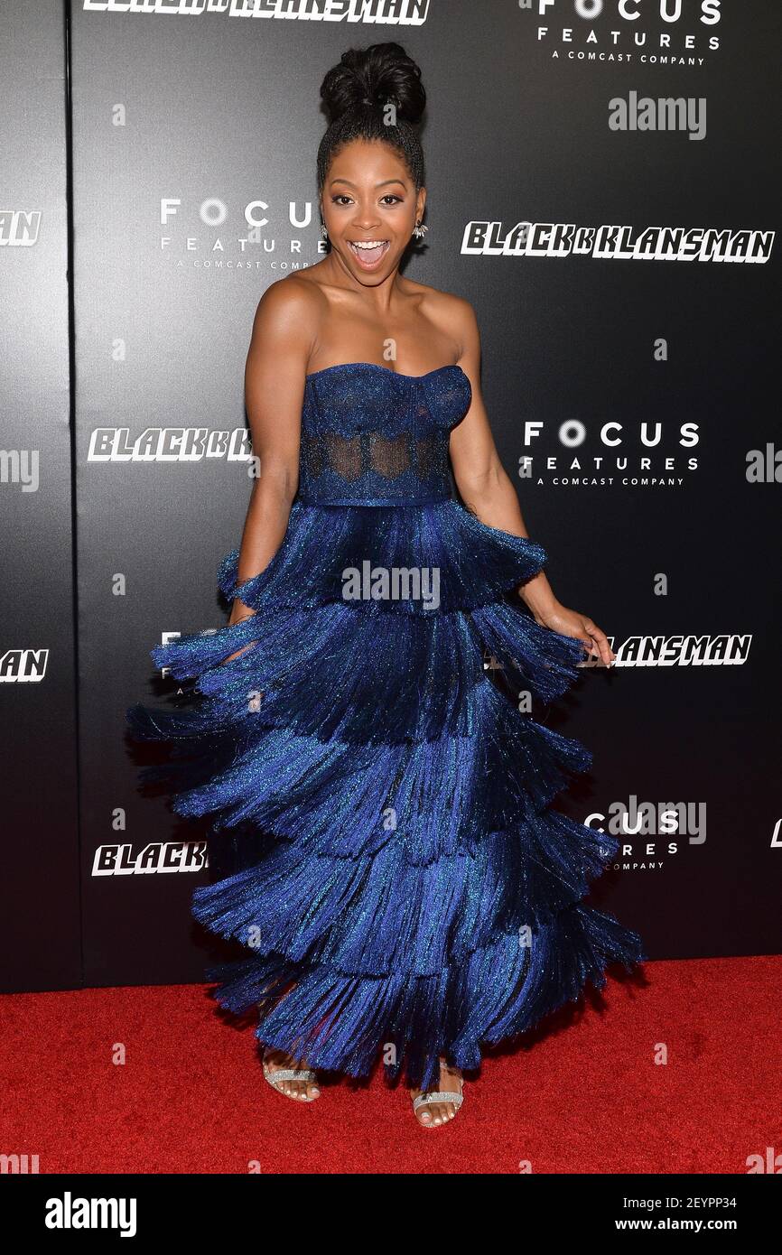 Bresha Webb attends the 'BlacKkKlansman' New York Premiere at BAM ...