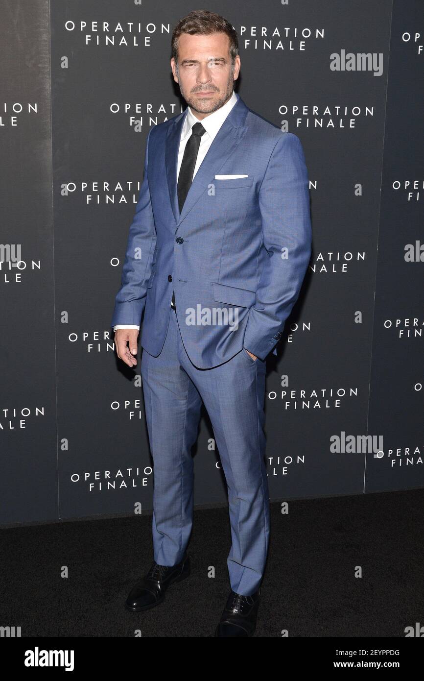 Actor Pepe Rapazote attends the "Operation Finale" New York Premiere at ...