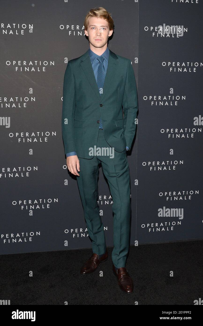 Actor Joe Alwyn attends the "Operation Finale" New York Premiere at the ...