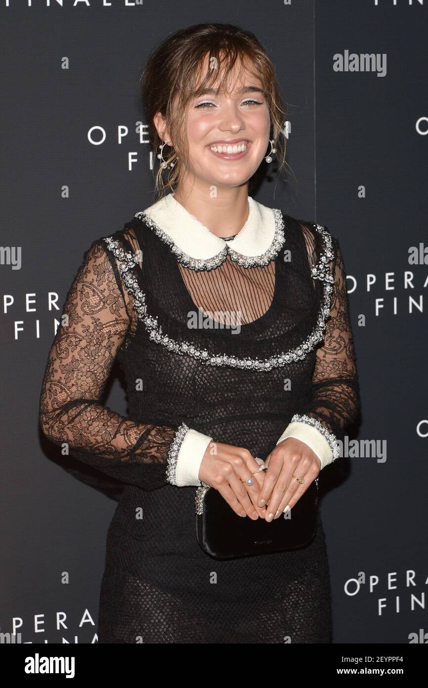 Actress Haley Lu Richarson attends the "Operation Finale" New York ...
