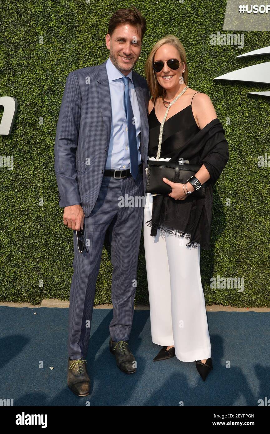 (L-R) Mike Greenberg and Stacy Greenberg attend the USTA Foundation ...
