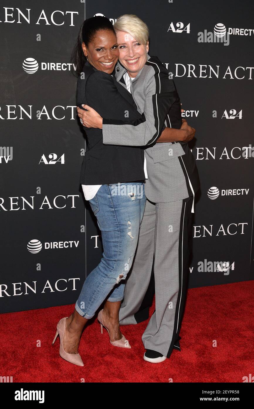 (L-R) Actors Audra McDonald and Emma Thompson attend the New York ...