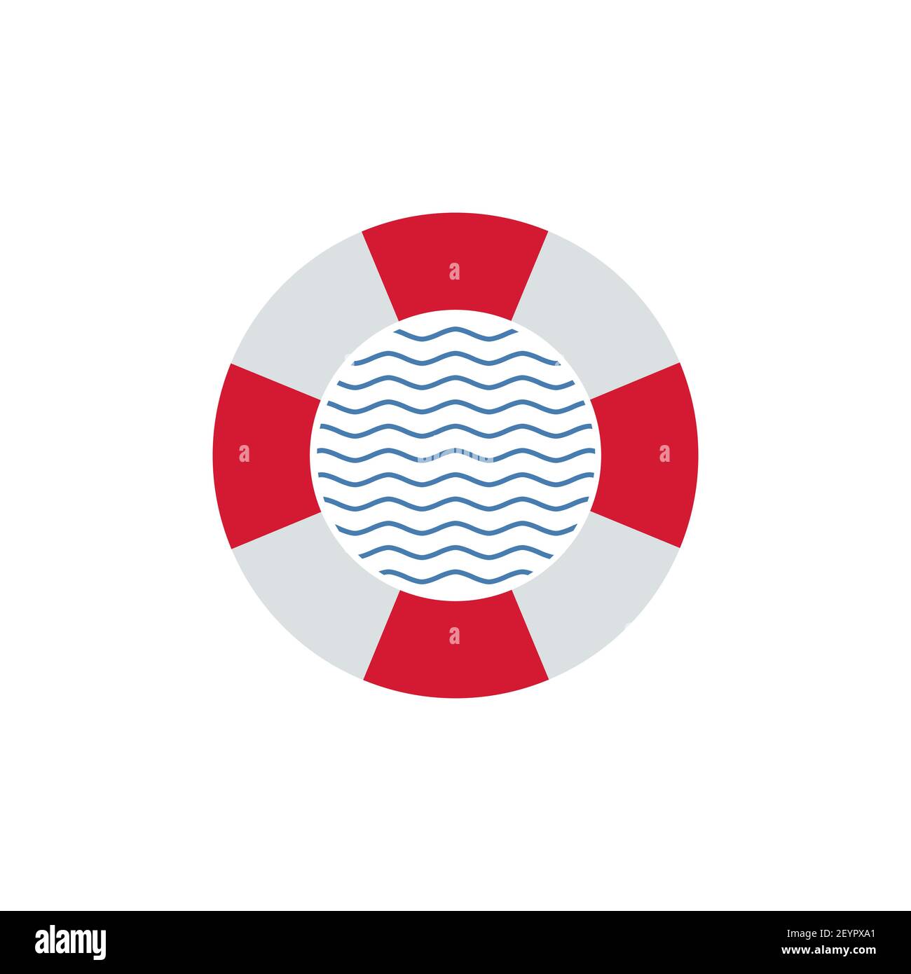 lifebuoy with waves vector design illustration Stock Vector Image & Art ...
