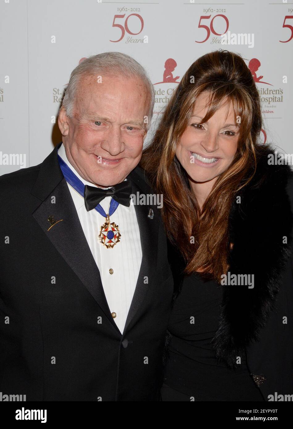 Buzz Aldrin and Michelle Sucillon. 7 January 2012, Beverly Hills ...