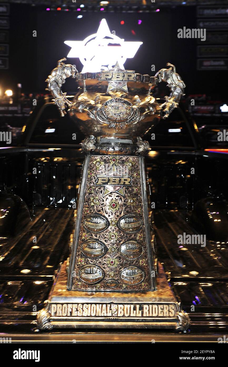 07 January 2012 - New York - The PBR Trophy Cup on display at the Built ...