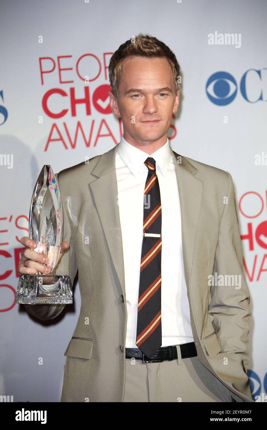 11 January 2012 - Los Angeles, CA - Neil Patrick Harris poses backstage ...